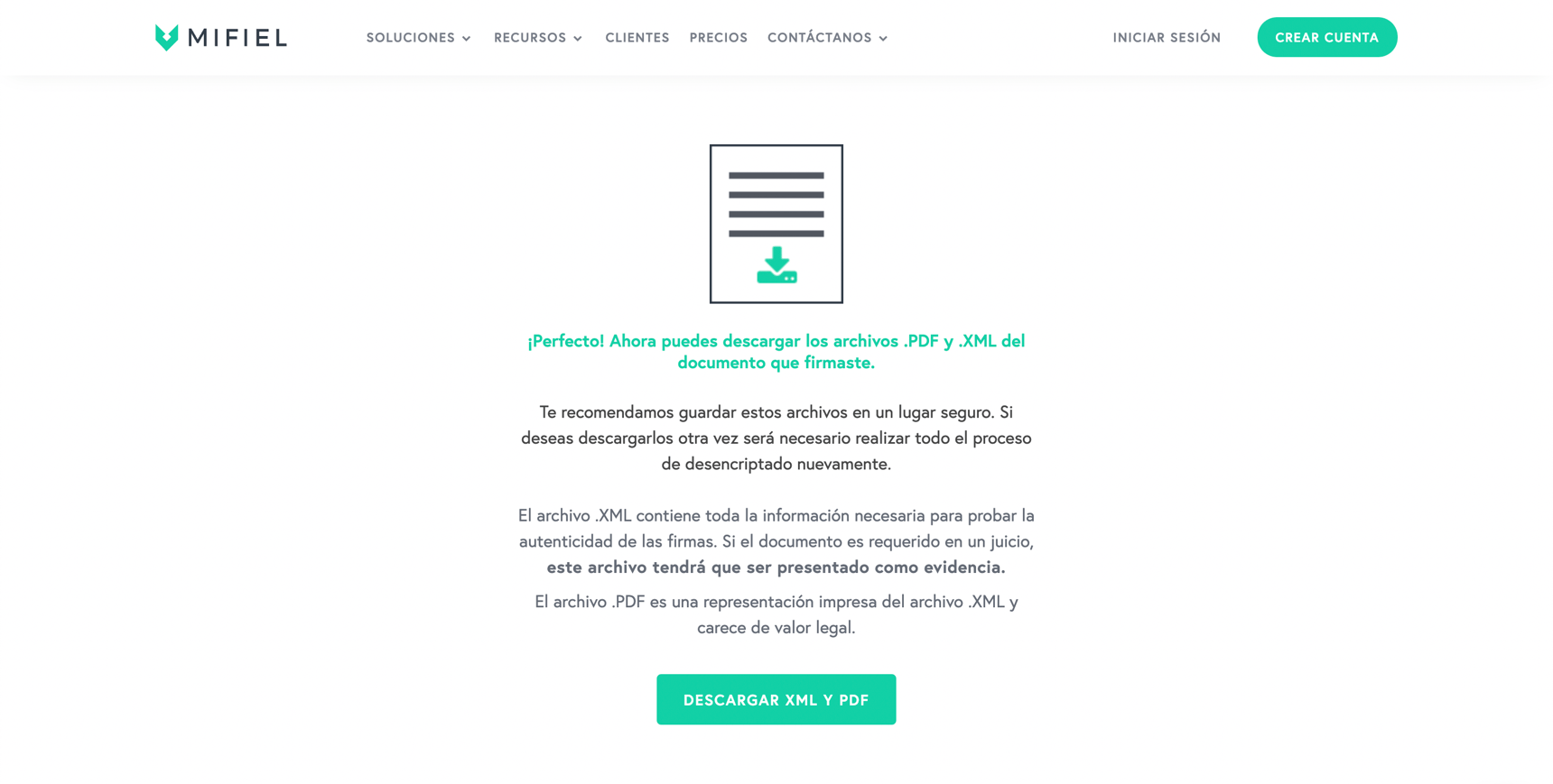 Cómo descargar y desencriptar documentos firmados en proceso de firma privado