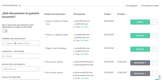 Cómo realizar búsquedas avanzadas en la tabla de documentos